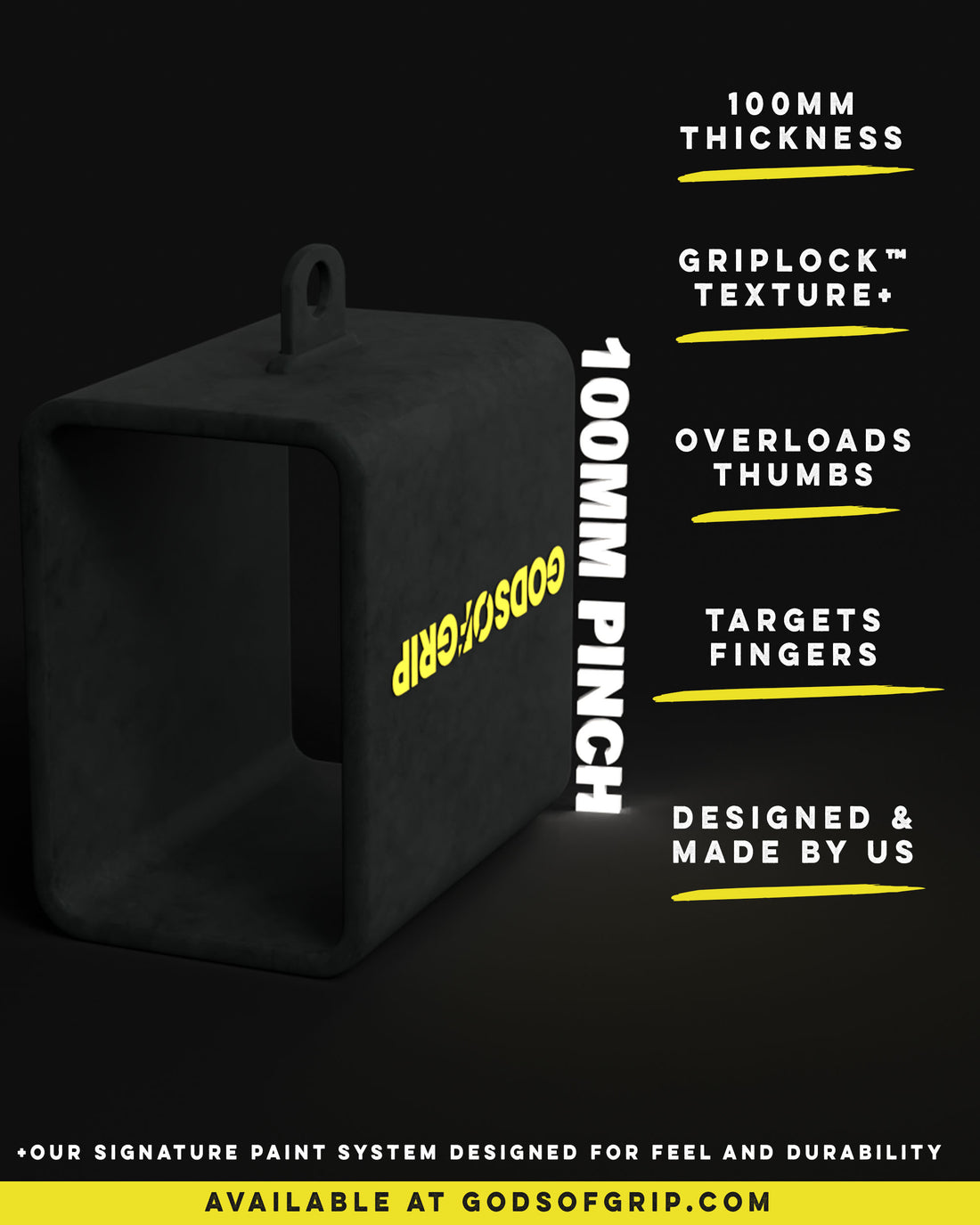 2 Hand Mammoth Pinch Block 100mm | Gods Of Grip