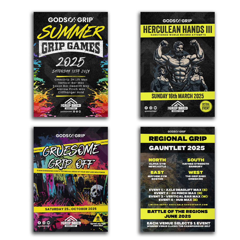 Gods Of Grip Event Posters 2025