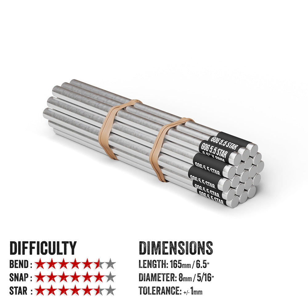 GOG Short Steel 5.5 Star Bar - Steel Bending Stock